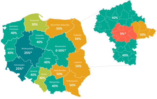 Zmiana mapy pomocy regionalnej na lata 2022–2027 dla Polski | Rödl ...